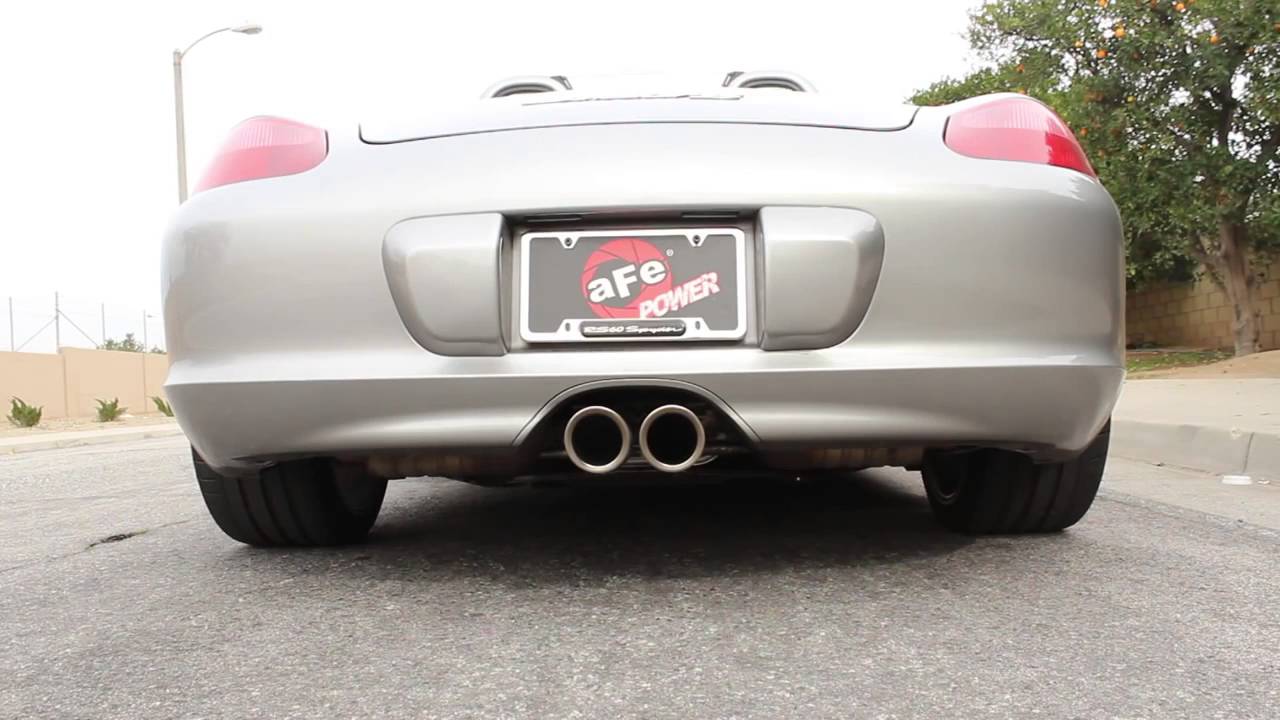 aFe Power Exhaust on Porsche Boxster S — Sound Clip - YouTube