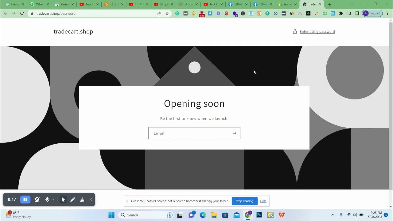 How to remove your Shopify Store password page | Disable Shopify Password - YouTube