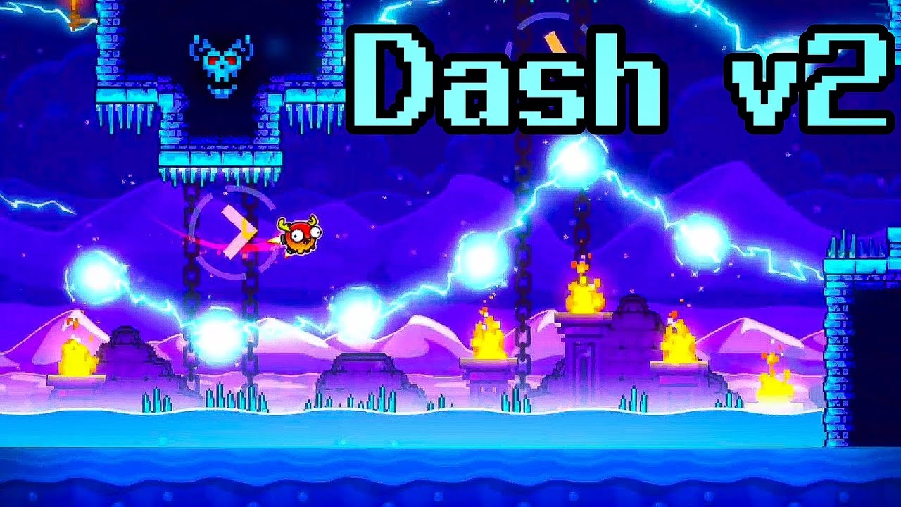 Dash v2 by BlueLite | Medium Demon | Geometry Dash | TraX - YouTube