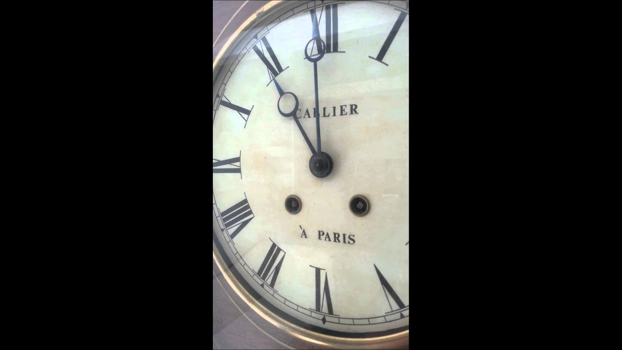 c. 1860 French Bakers Clock Chiming - YouTube