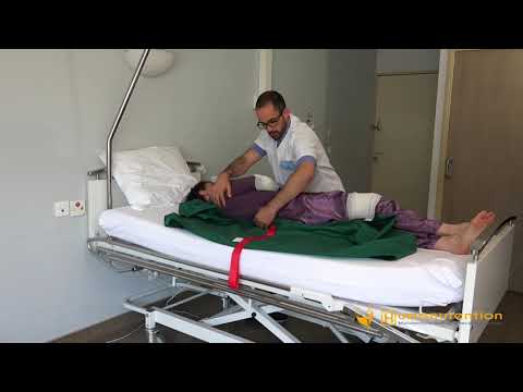 Drap de glissement - technique de manutention de personne