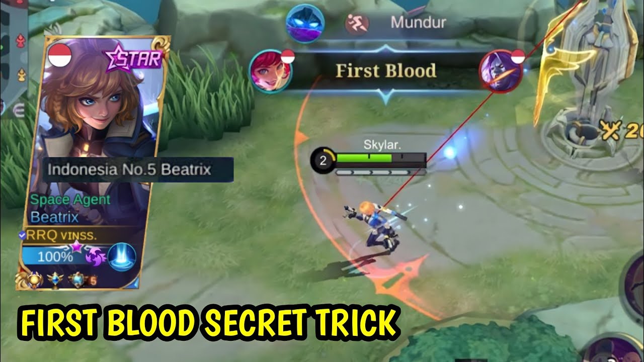 Trick Rahasia First Blood Beatrix! User Beatrix Wajib Nonton! | Mobile ...