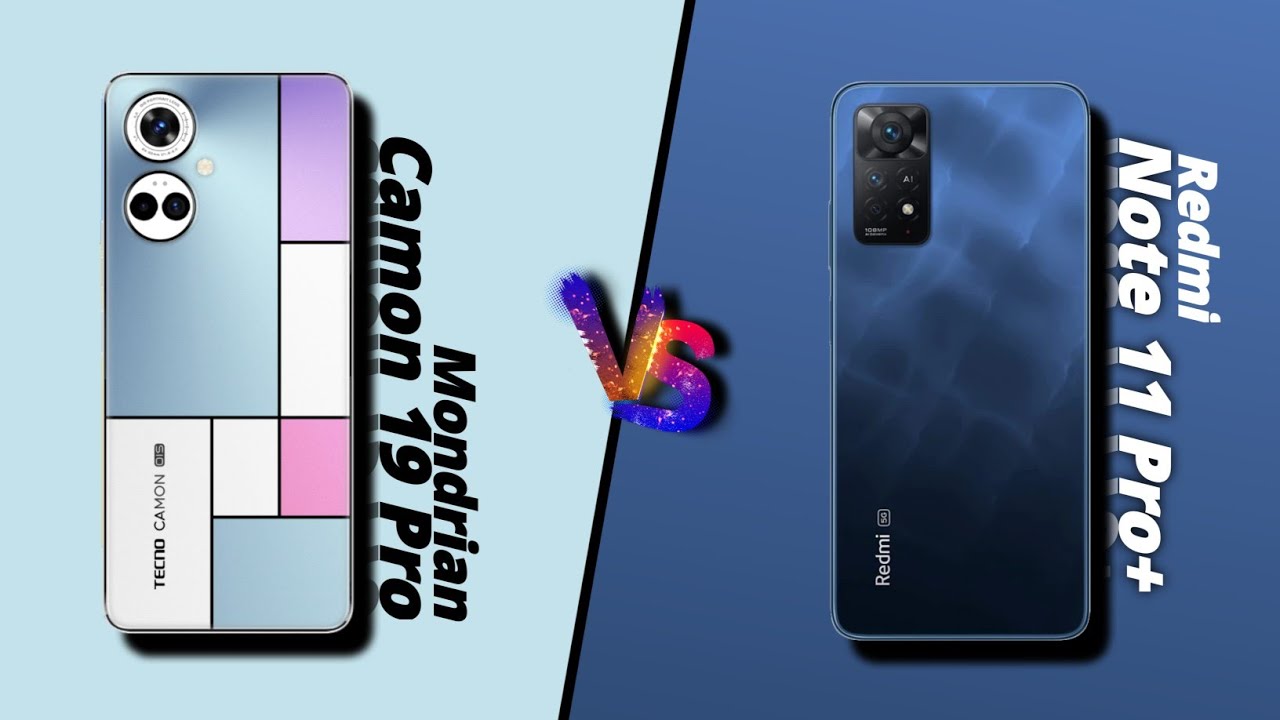 Tecno Camon 19 pro Mondrian Vs Redmi Note 11 pro+ 5G - YouTube