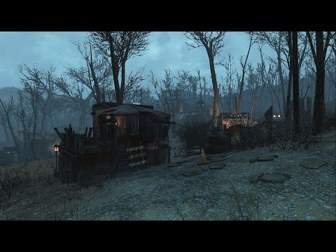 Fallout 4 - Somerville Place Gatehouse and wall construction - YouTube