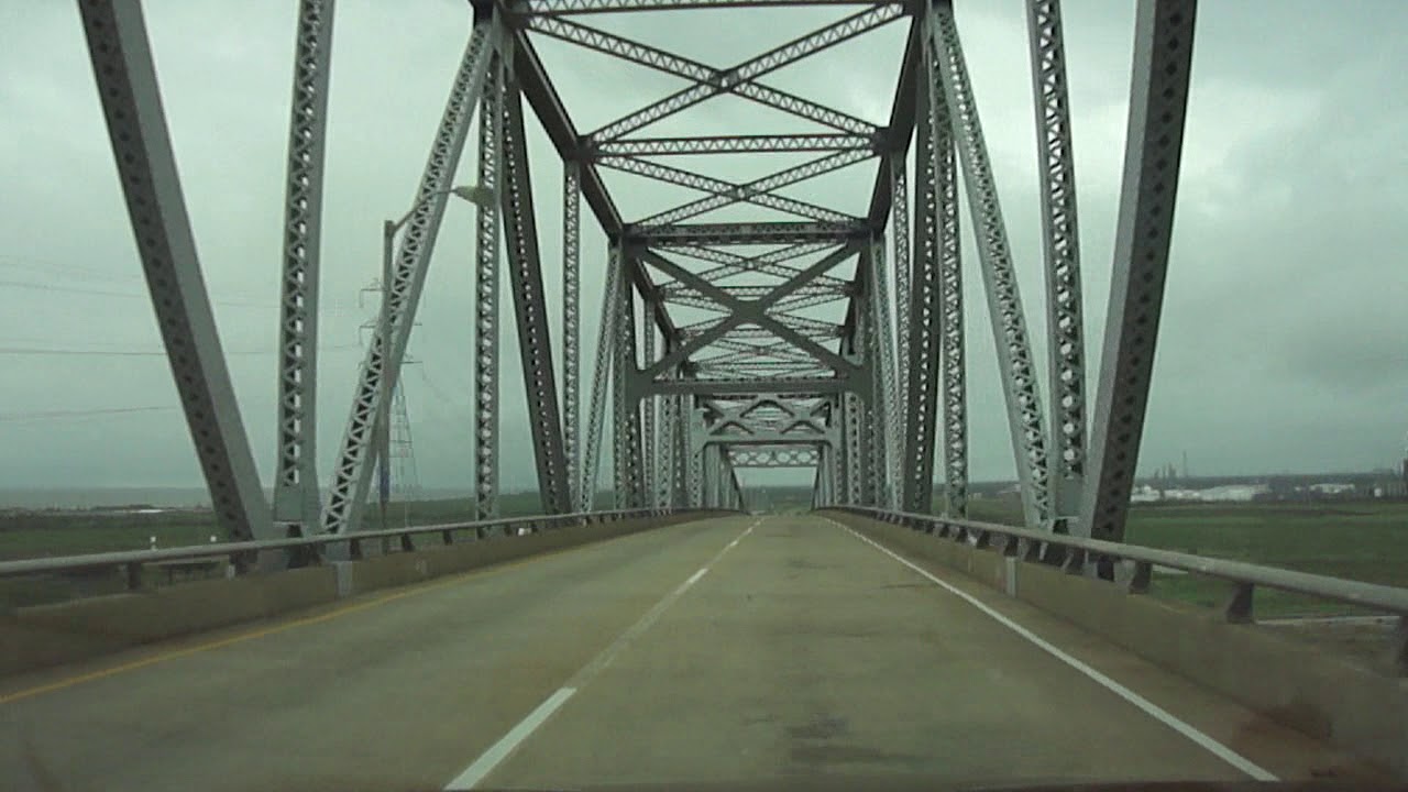 RAINBOW BRIDGE. The bridge over the Neches River connecting Port Arthur ...