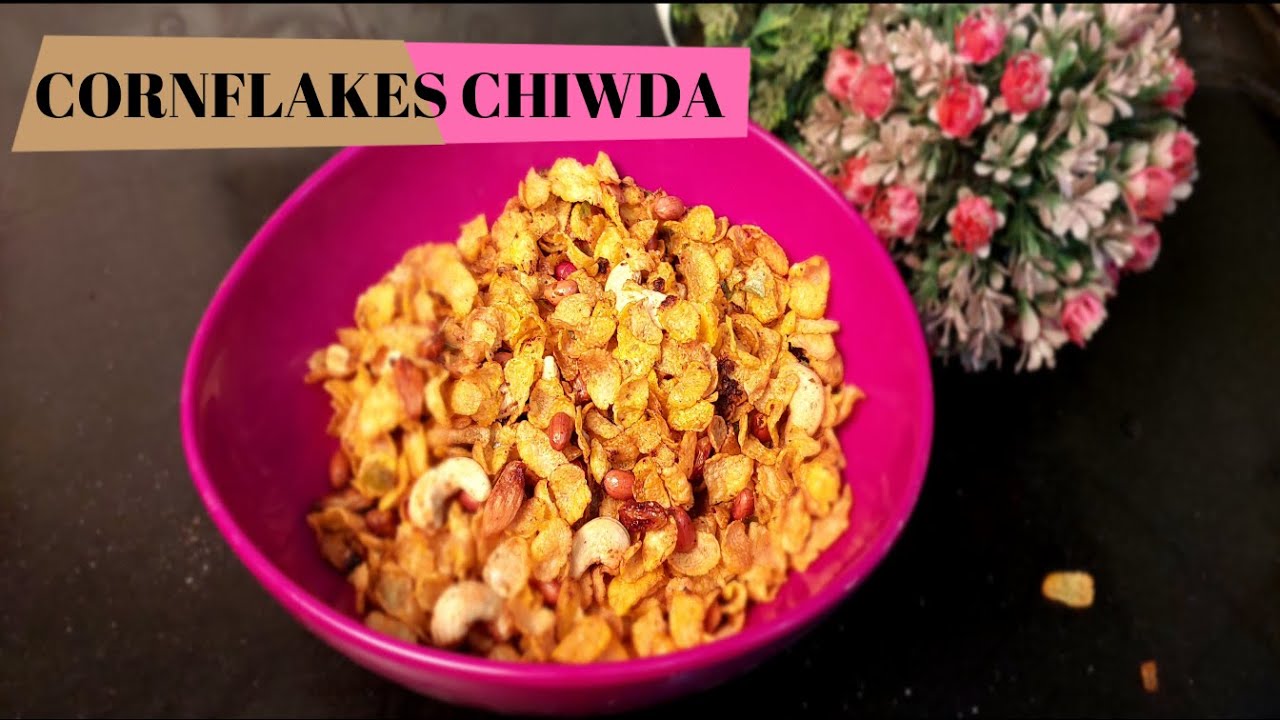Corn Flakes mixture | कॉर्न फलैक्स का नमकीन पोहा | Cornflakes Chivda ...