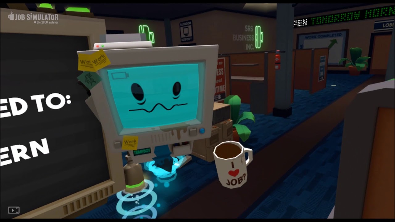 Job Simulator Infinite Overtime Office Worker speed run (12:15 mins ...