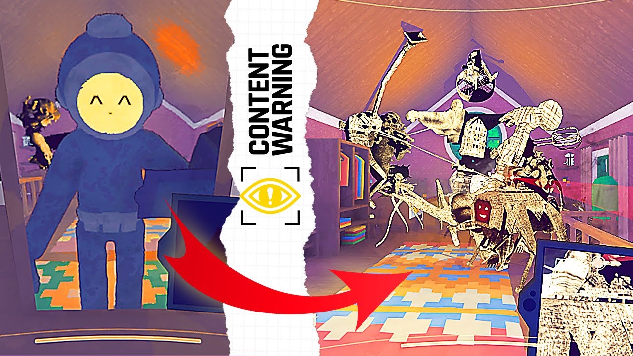 ALL CONTENT WARNING MONSTERS IN LOBBY HOUSE - YouTube