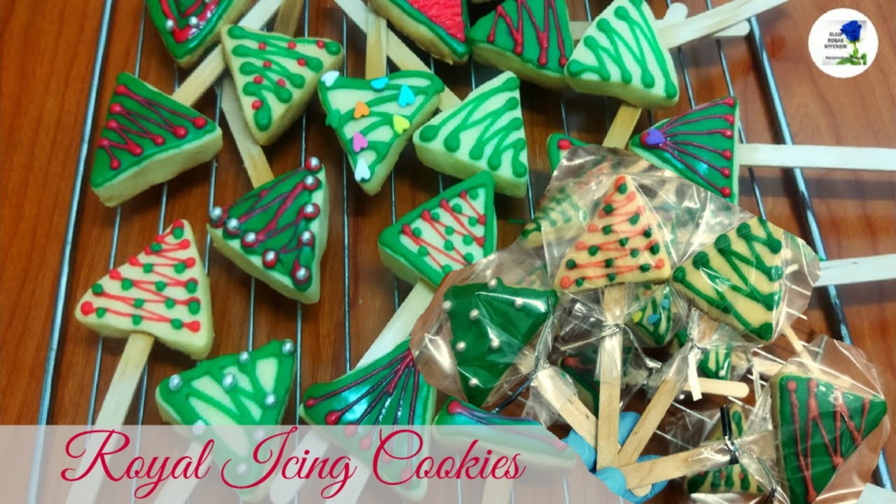 ROYAL ICING COOKIES // SIMPLE AND EASY COOKIES #sugarcookies - YouTube