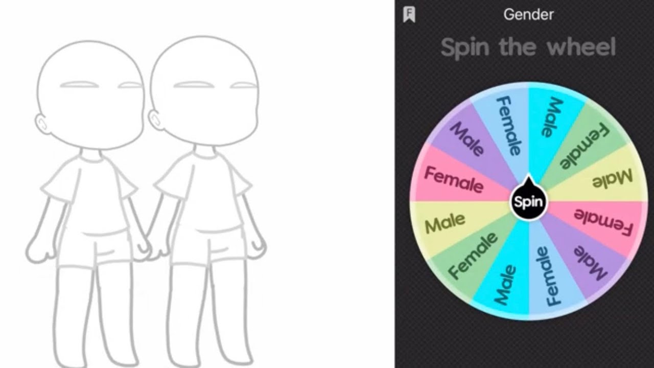 Couple//wheel challenge//GC//gacha club//new characters// - YouTube