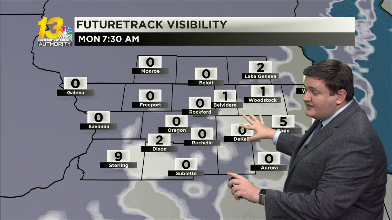 Dense freezing fog for some into the Monday morning commute - YouTube