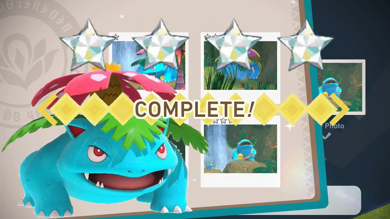 How To Get 1 To 4 DIAMOND STARS For Venusaur! New Pokemon Snap! - YouTube