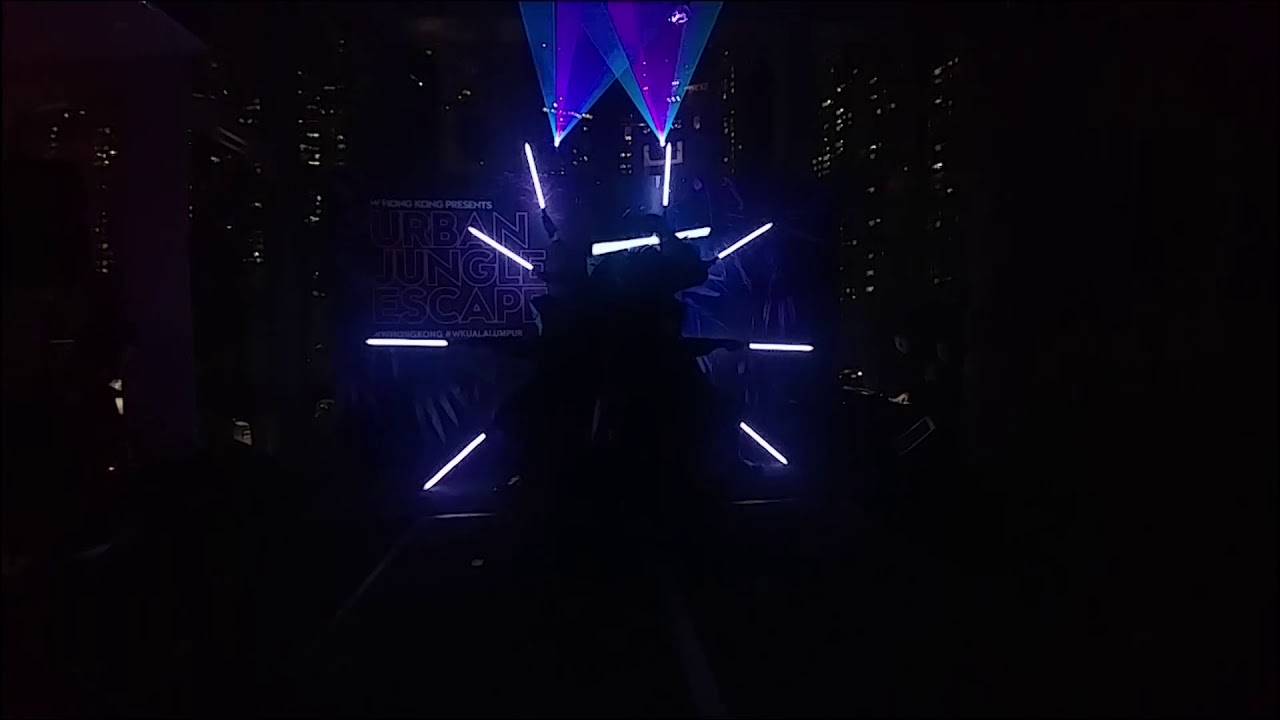 Team LED | LED Sword Dance | W Hong Kong | Jungle Urban Theme - YouTube