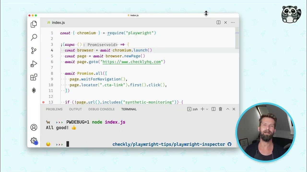 How To Debug Your Playwright Scripts With The Built In Inspector Youtube