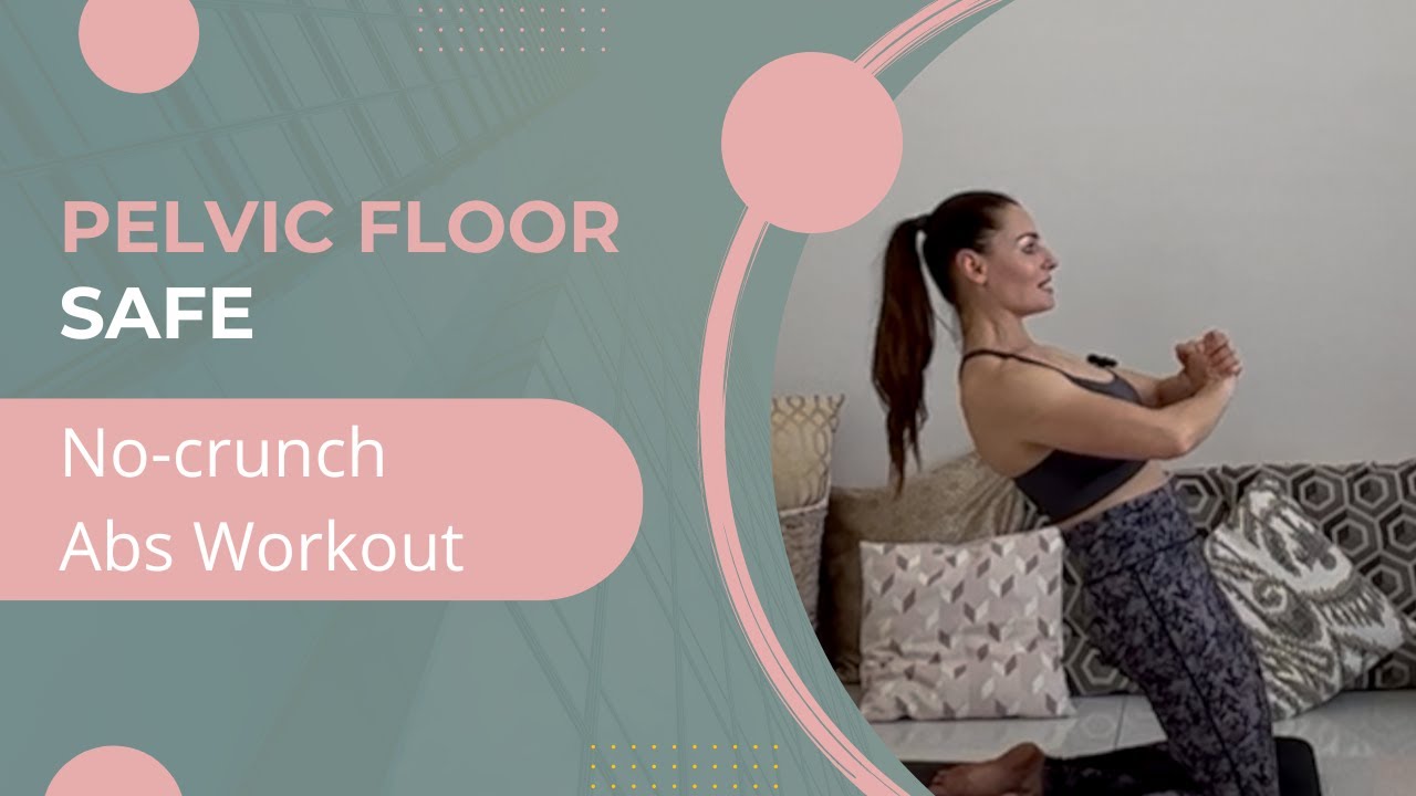 Pelvic floor safe abs workout | 5 minute, no crunch ab workout - YouTube