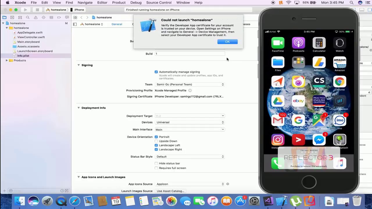 Xamarinforms Running Application On Physical Device Mac Tutorial 50 3671