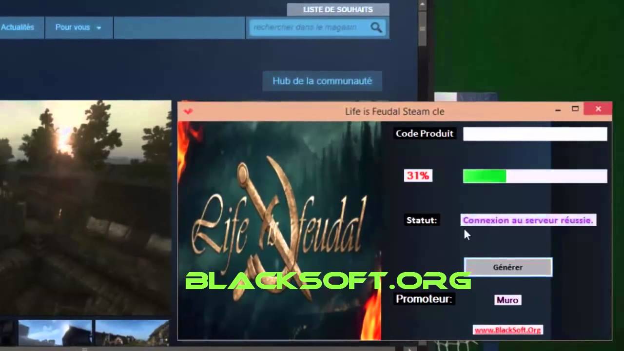 Life is Feudal: Your Own Steam Code Générer Outil - YouTube