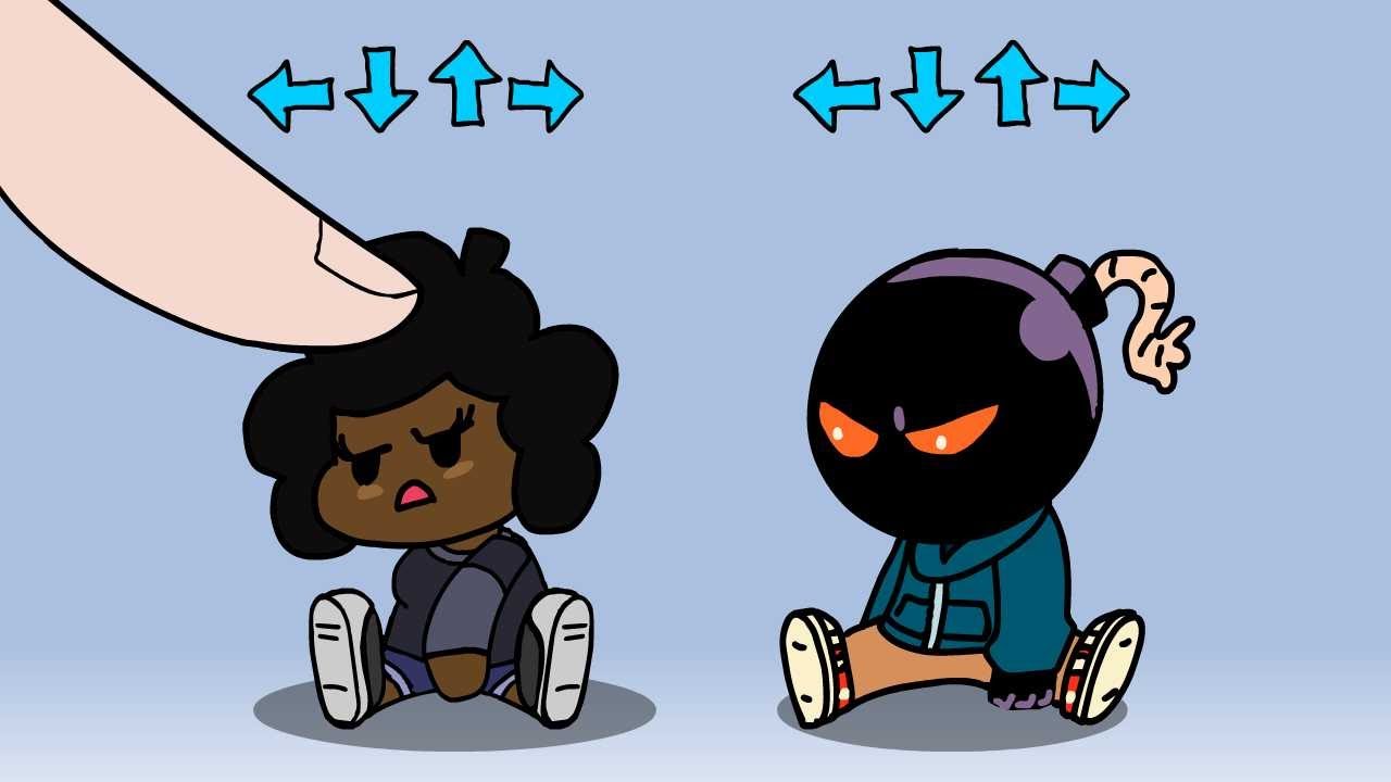 Anime Chibi Fnf vs Finger || Friday Night Funkin' Animation || Whitty ...