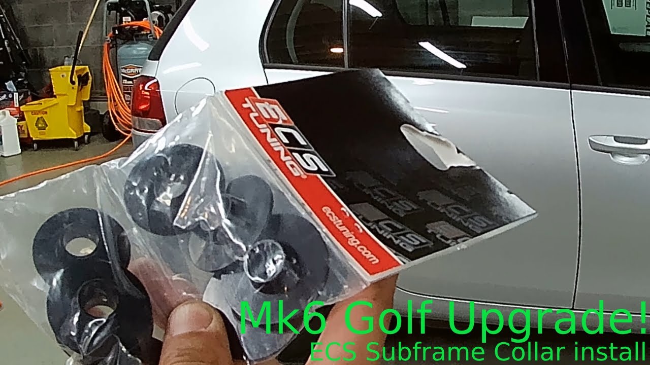 Mk6 Golf Upgrade - ECSTuning Subframe Collar Kit - YouTube