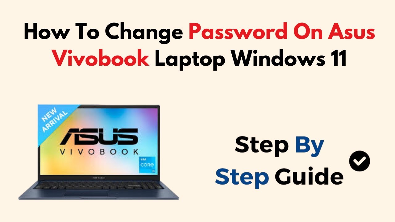 How To Change Password On Asus Vivobook Laptop Windows 11 - YouTube