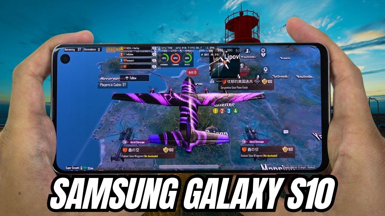 Samsung Galaxy S10 test game PUBG Mobile | Exynos 9820 - YouTube