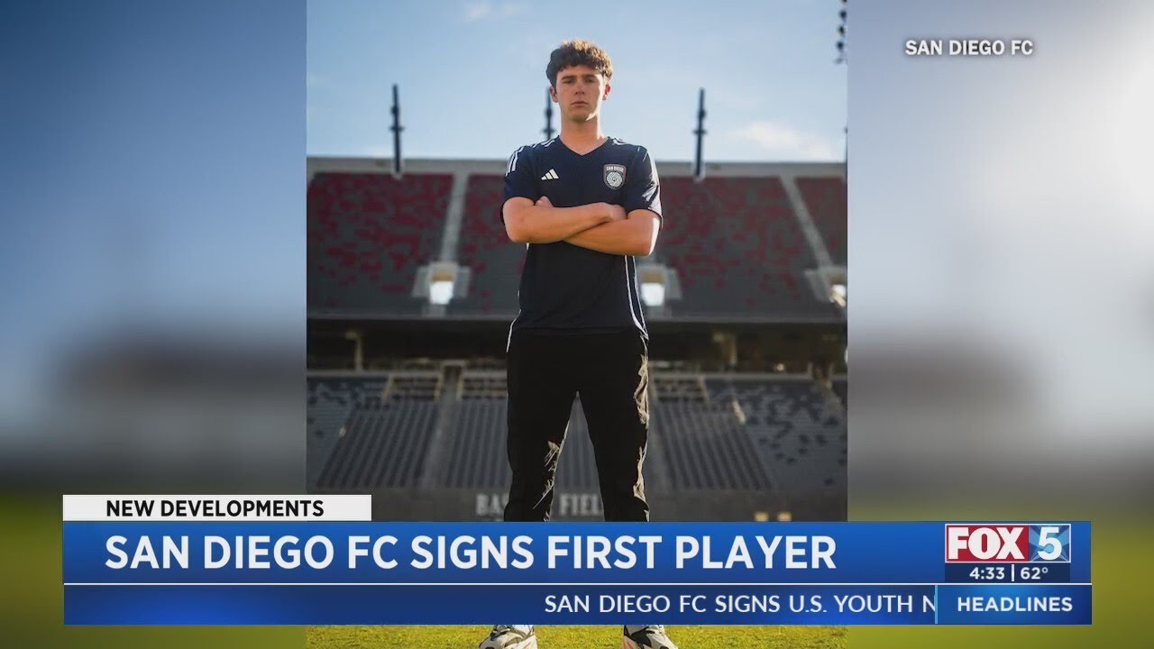 San Diego FC Signs First Player - YouTube