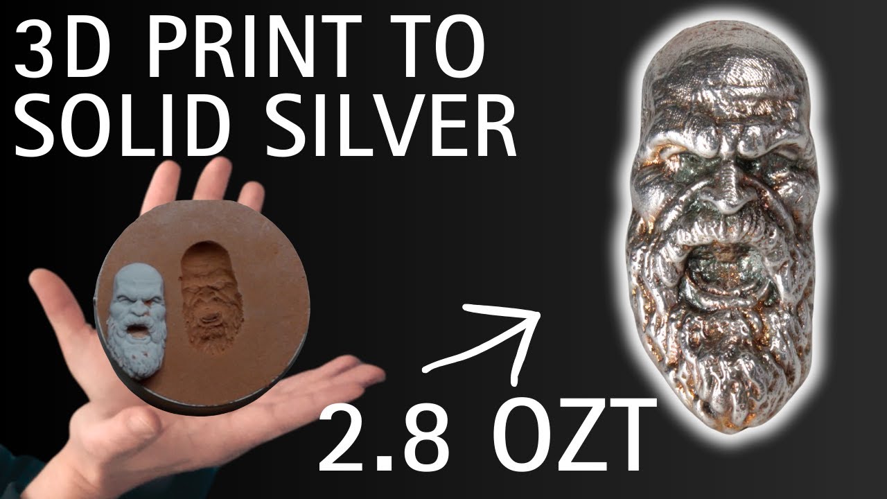 Solid silver Angry Warrior - Casting a metal God of War Kratos - 3d ...