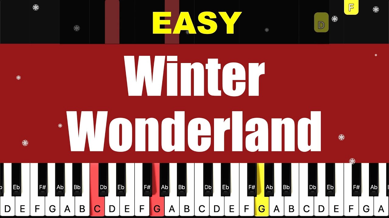 [Christmas Piano Tutorial] Winter Wonderland [EASY] - YouTube