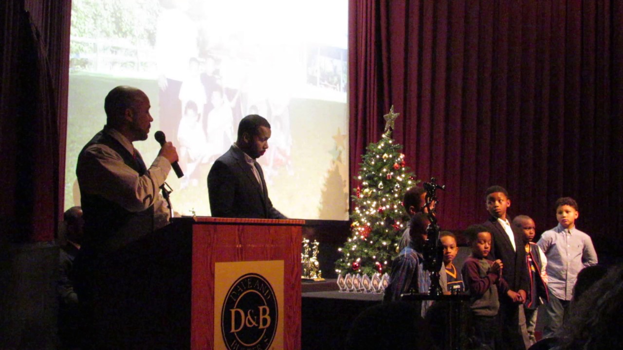 Chargers Coach Chris Clark speech during the Annual Honors Ceremony ...