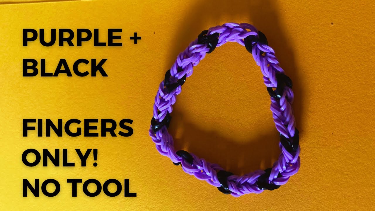 Rainbow loom - finger method watch in real time! - YouTube