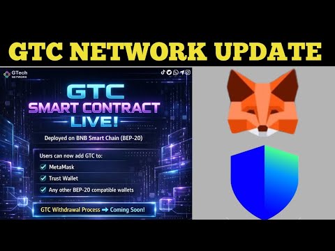 GTC GTech Network Update | GTC Withdrawal Process & Smart Contract Address | GTC mining Crypto