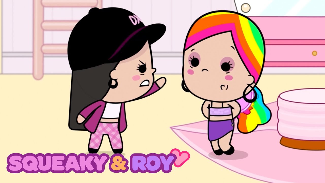 Squeaky & Roy | Color changing hairbrush | Videos & Cartoons for Kids ...