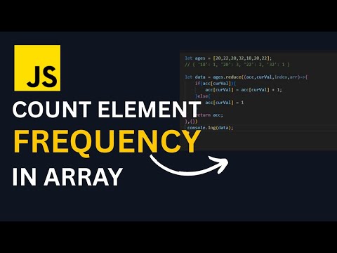 JavaScript Interview Question | Count Frequency of Numbers in Array # ...