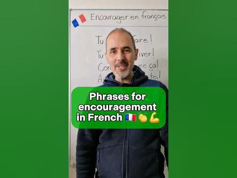 Phrases for encouragement in French 🇨🇵👏💪 Learn New French sentences ...