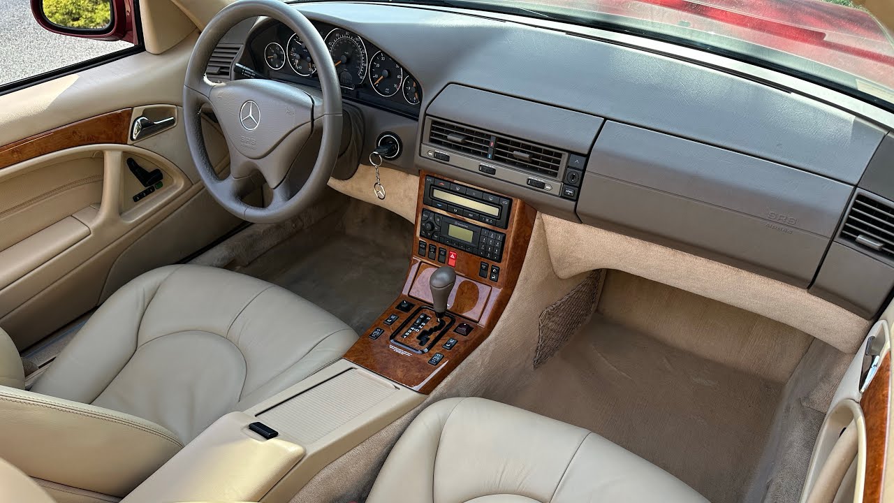 1999 Mercedes-Benz SL500 Firemist/Parchment 34k miles. Walk around ...