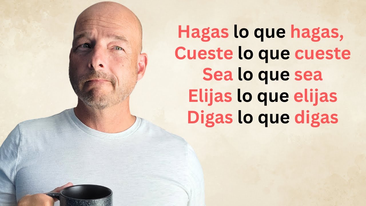 Simple Trick to Make Sentence Starters in Spanish (Subjunctive) - YouTube