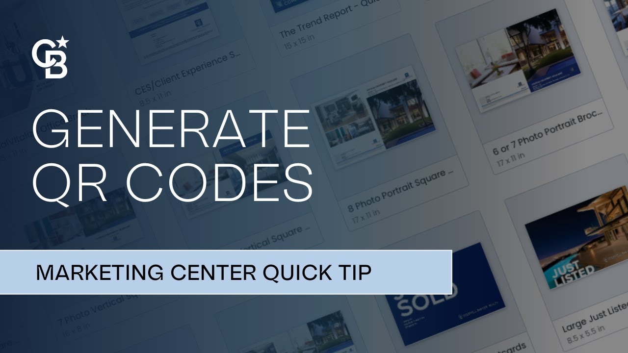 Generate QR Codes in Marketing Center / Quick Tip - YouTube