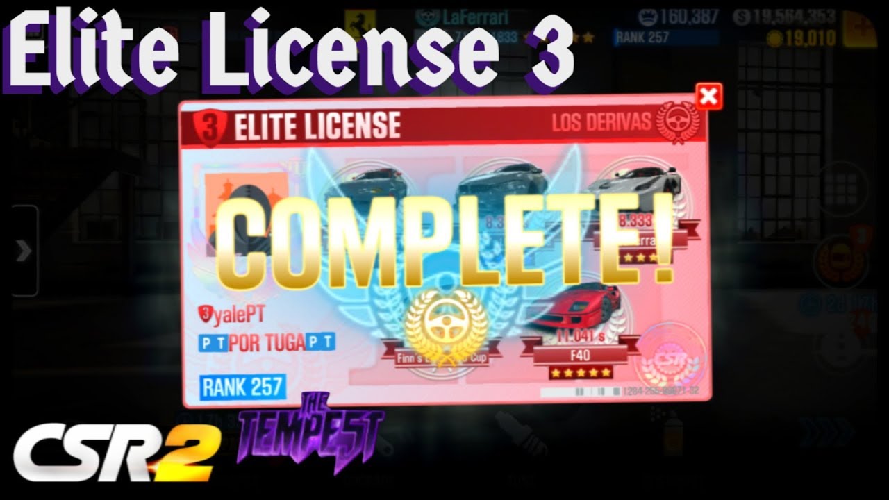 CSR Racing 2 - Elite License 3 - Times to beat - YouTube