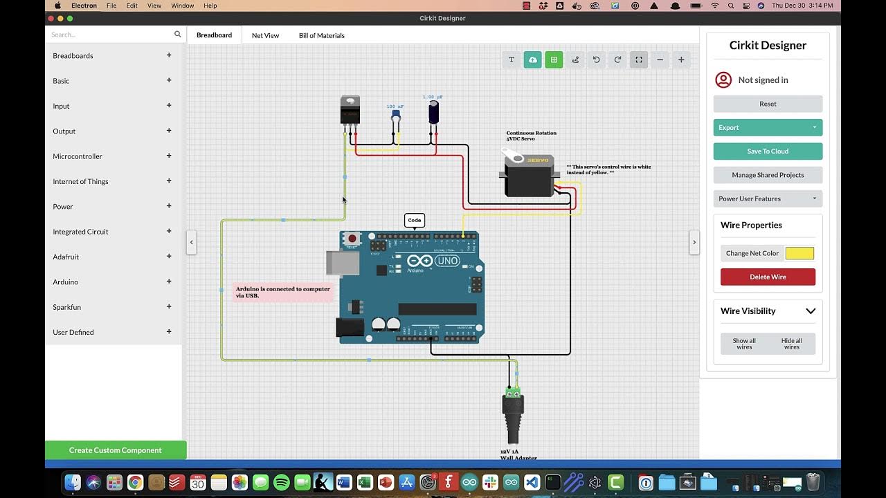 Tutorial for connecting continuous rotation servo to Arduino UNO - YouTube