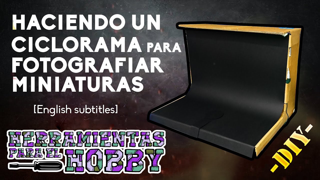 Ciclorama para fotografiar miniaturas - YouTube