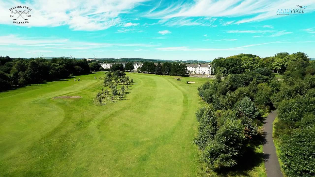 Falkirk Tryst Golf Club - Hole # 9 - Flyover - YouTube