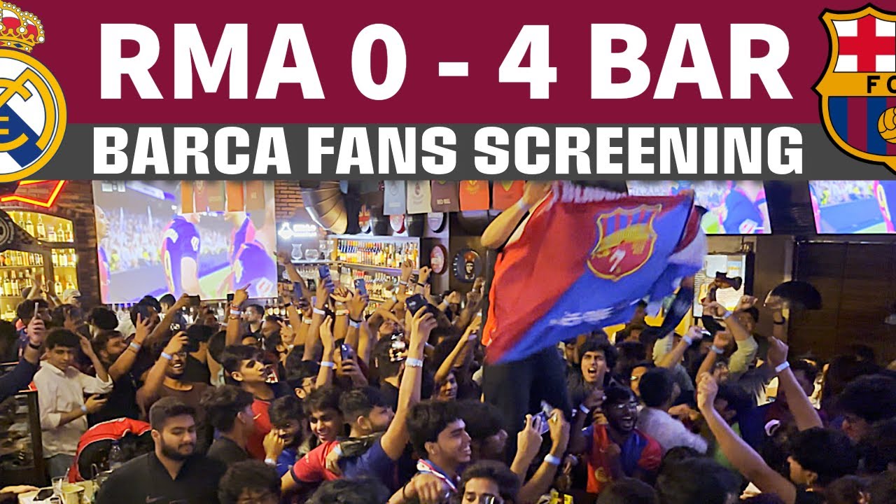Never Ending Celebrations of Barca Fans | Real Madrid vs FC Barcelona ...