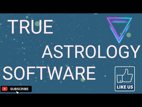 HOW TO USE TRUE ASTROLOGY SOFTWARE - YouTube