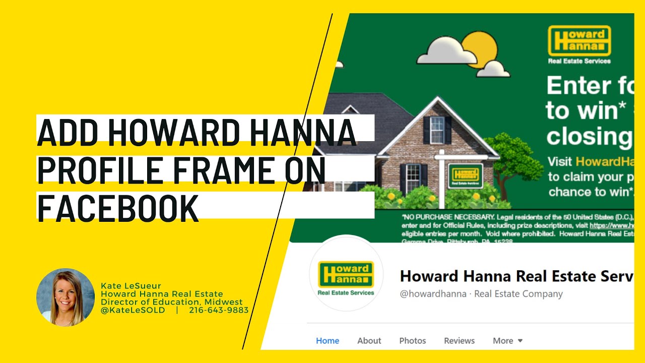 Add a Howard Hanna Facebook Profile Frame from Your Computer - YouTube