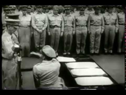 Japanese Surrender Signing On USS Missouri (1945) - YouTube