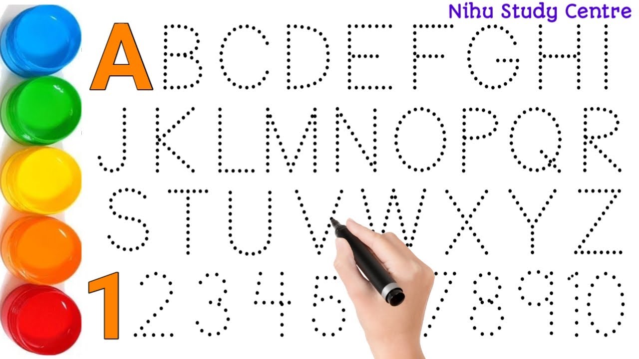 ABCD Alphabet Writing Collection along the Dotted Line for Toddlers ...
