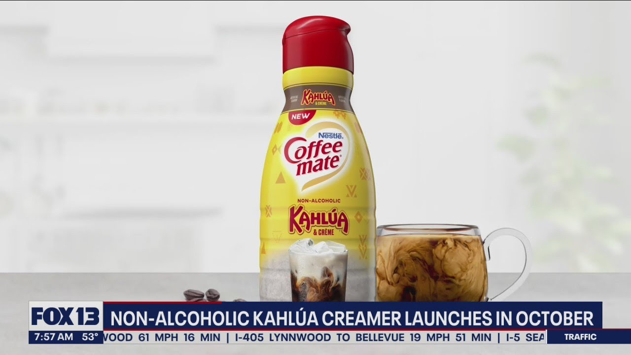 Non-alcoholic Kahlua creamer launches in October | FOX 13 Seattle - YouTube