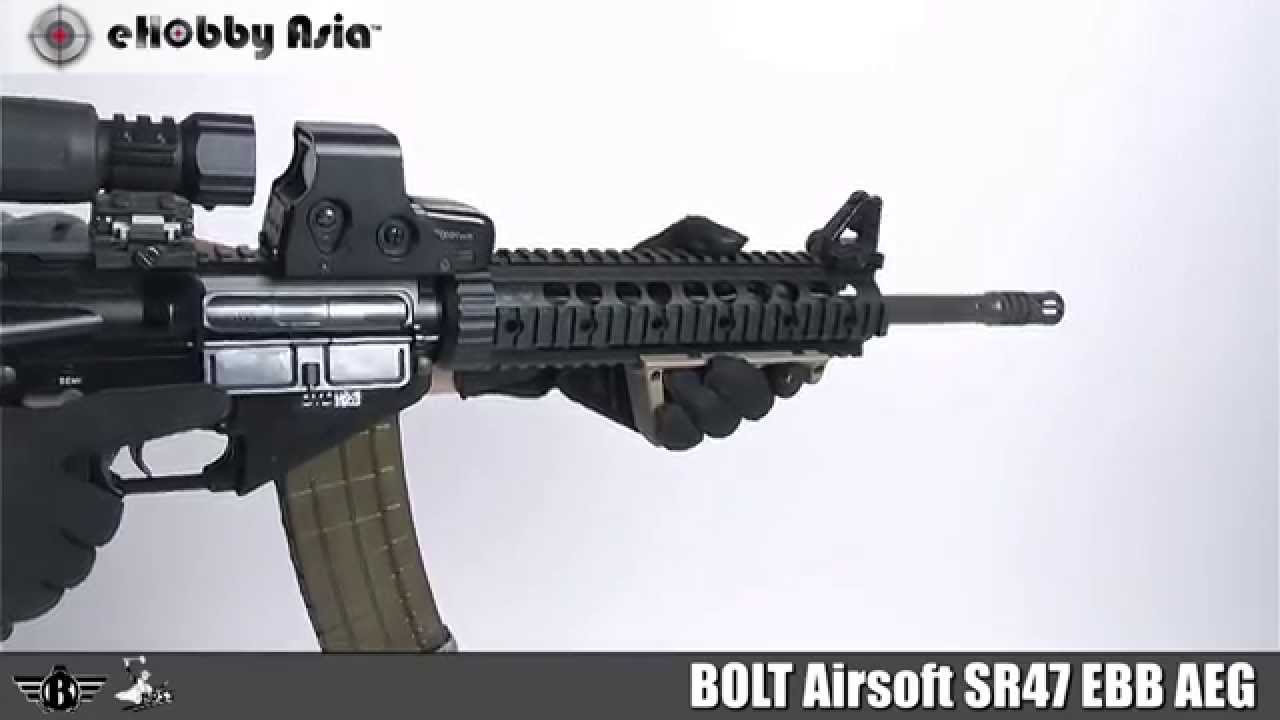 BOLT SR-47 EBB AEG - eHobby Asia Airsoft - YouTube