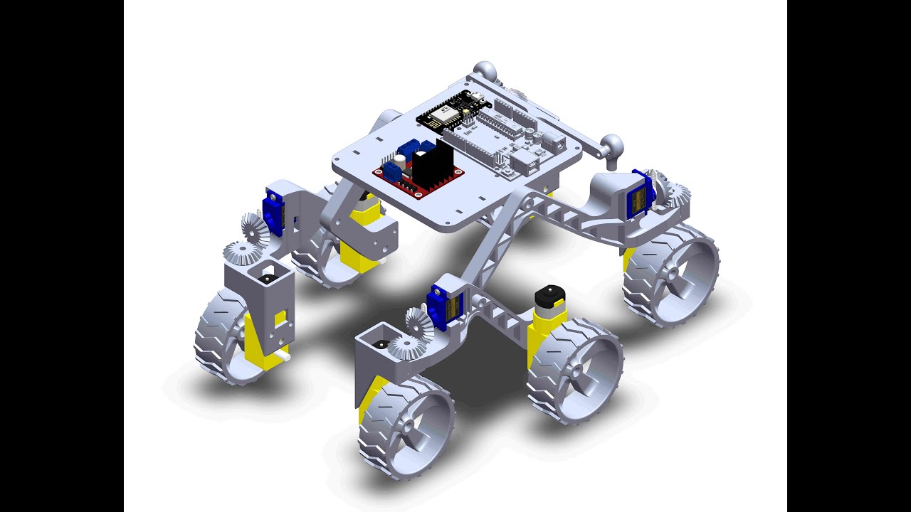 3D Printed Mars Rover Assembly - YouTube
