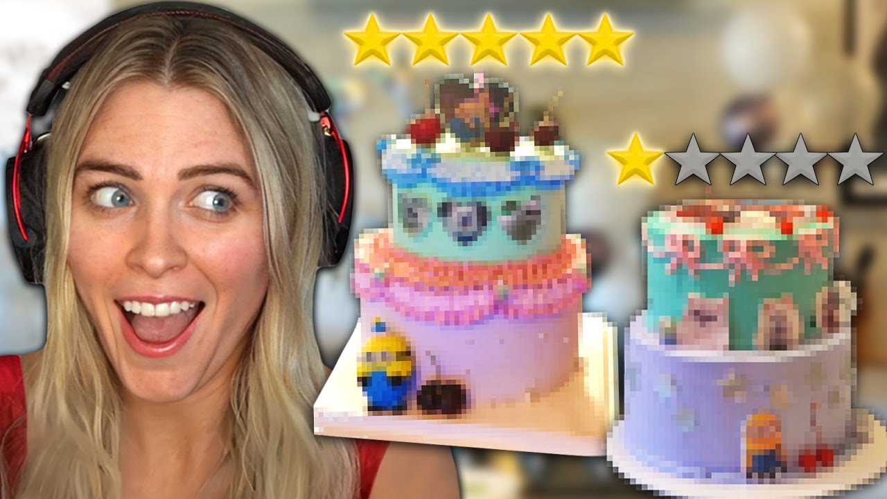 I Ordered My Birthday Cake From a 1 Star vs 5 Star Bakery - YouTube